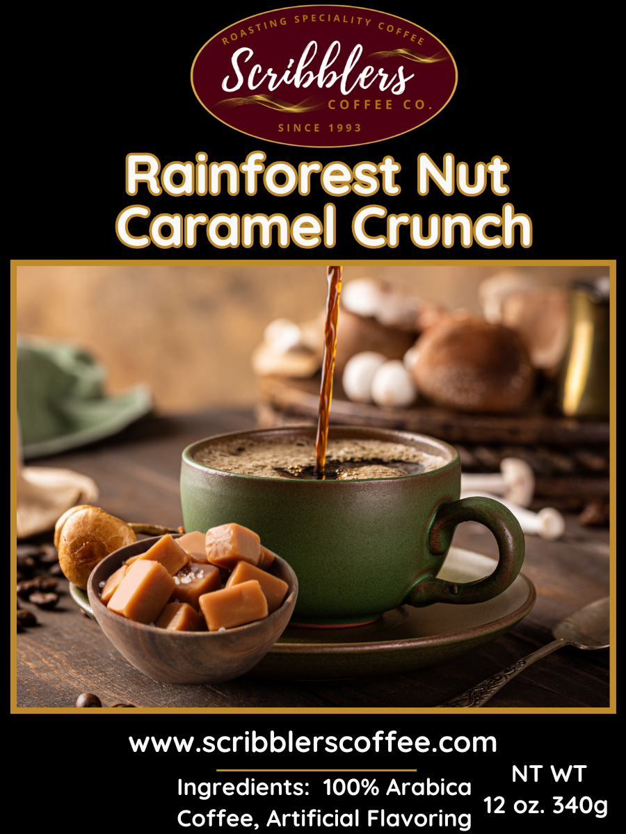 Rainforest Nut Caramel Crunch Fundraiser – Scribblers Coffee Co.